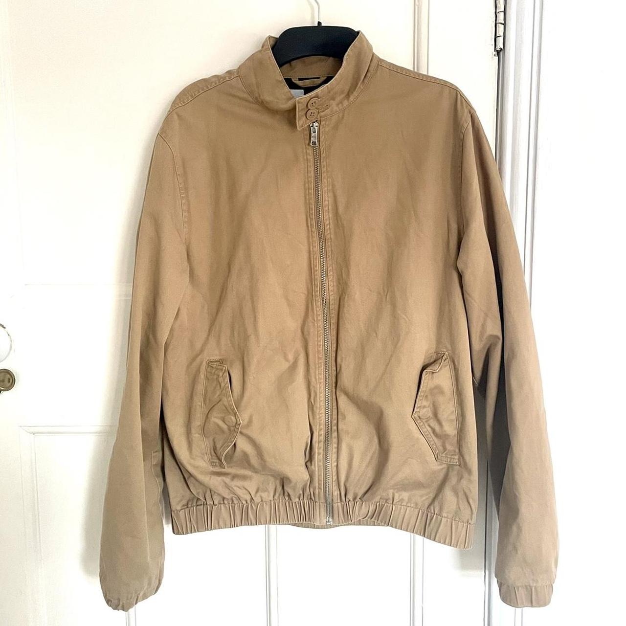 Tan Harrington Jacket Brand: Topman Size:... - Depop