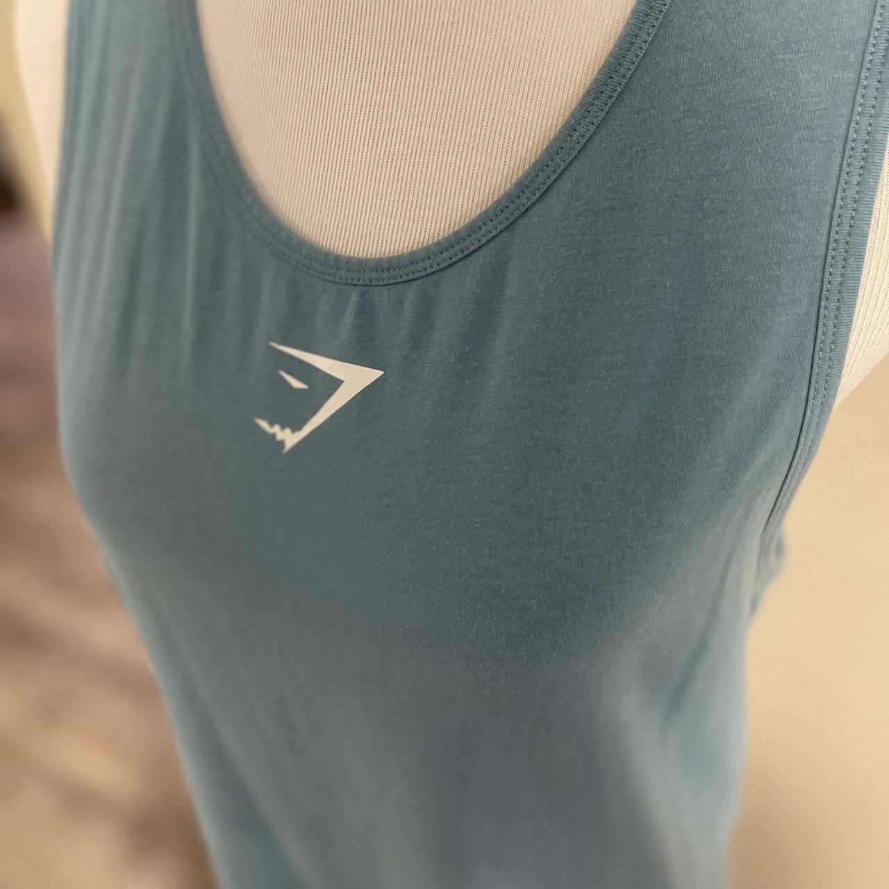 Men’s Gym Shark Blue Tank Size Large. Like new smoke... - Depop