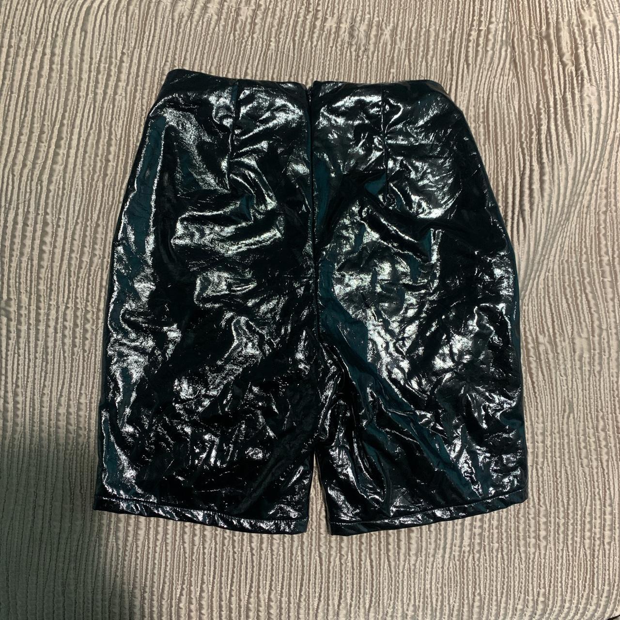 Tic-Toc brand vinyl pvc bike shorts size small,... - Depop