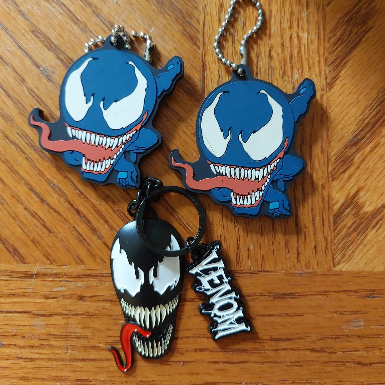 Marvel Venom rubber strap and metal Keychain #marvel... - Depop