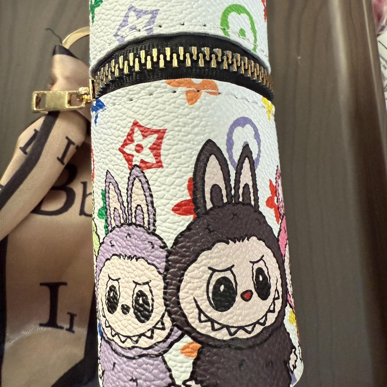 Labubu lipstick case cartoon character, lip balm... | Depop