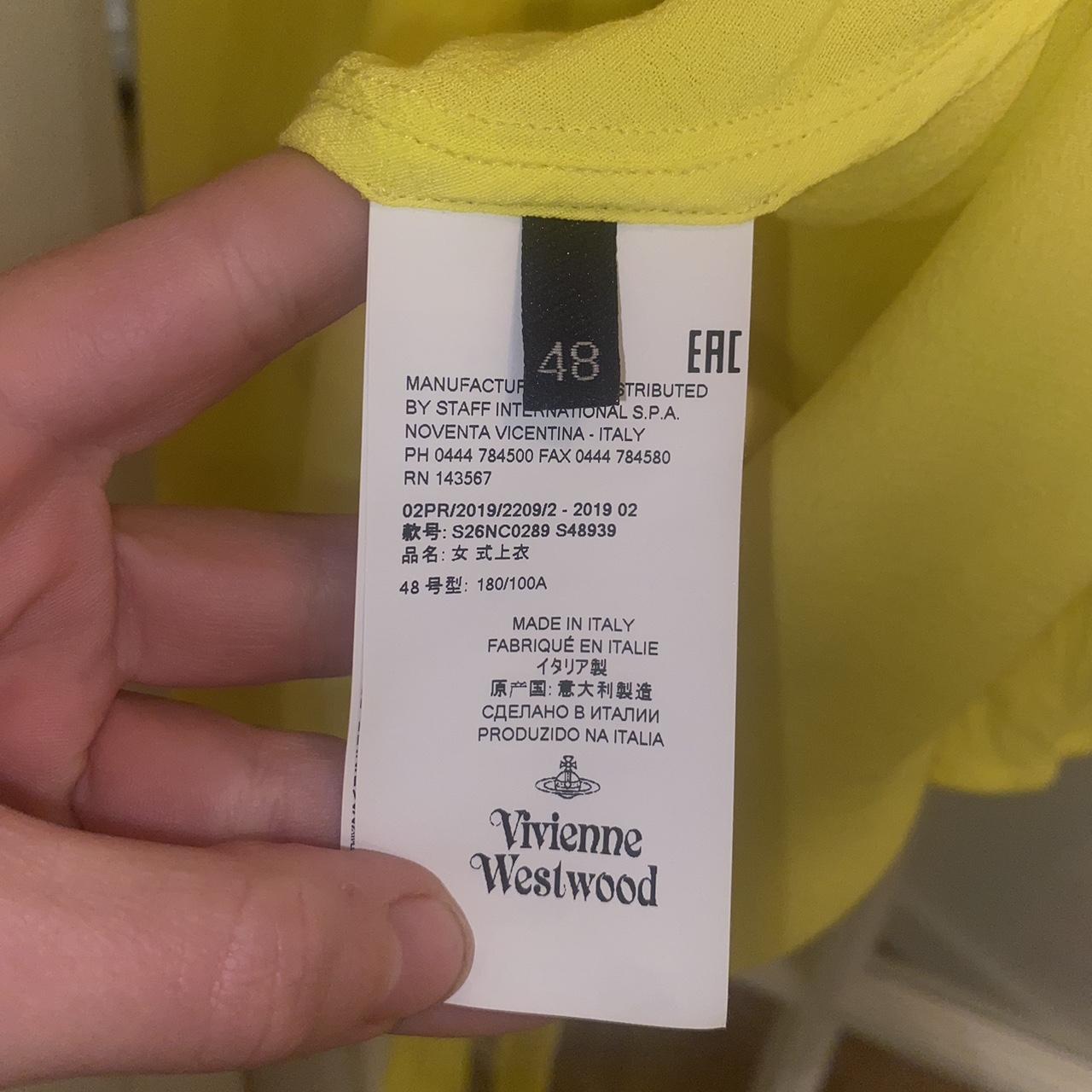 Vivienne Westwood Women's Yellow Blouse | Depop