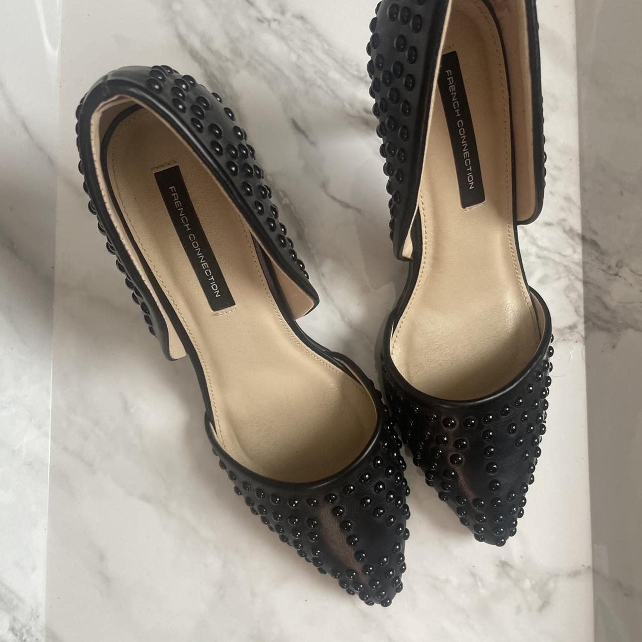 Black studded Pump by French Connection Original... - Depop