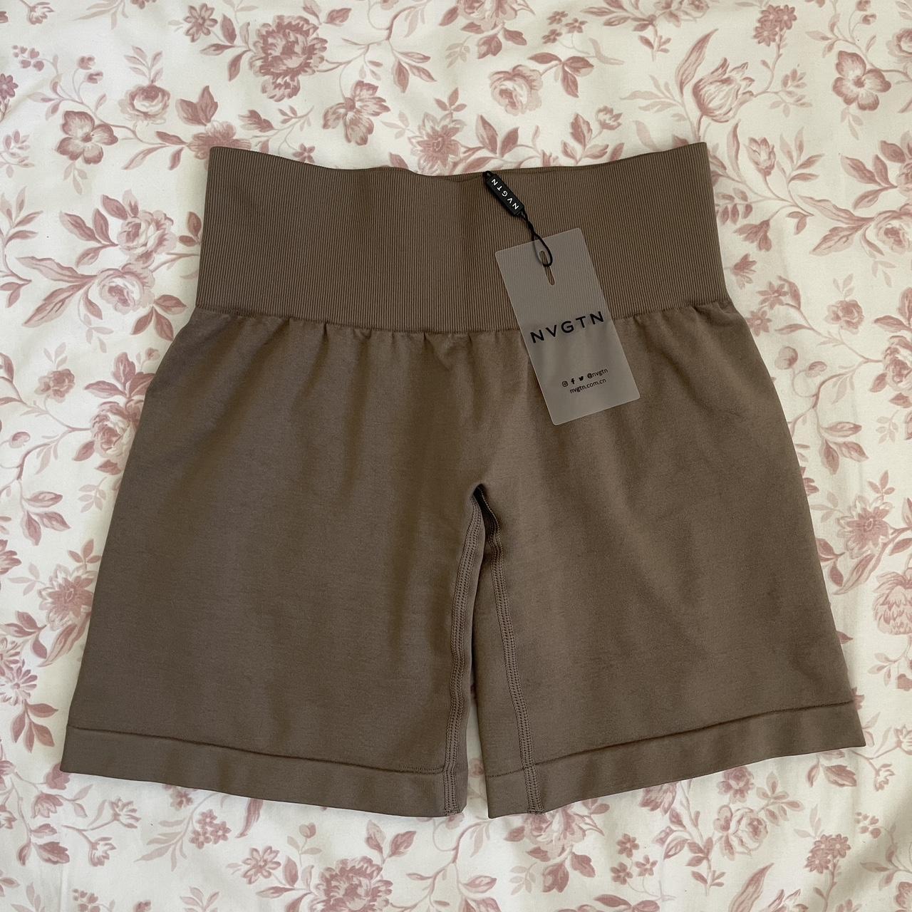 Cool Brown Nvgtn Biker Shorts Brand New The Depop