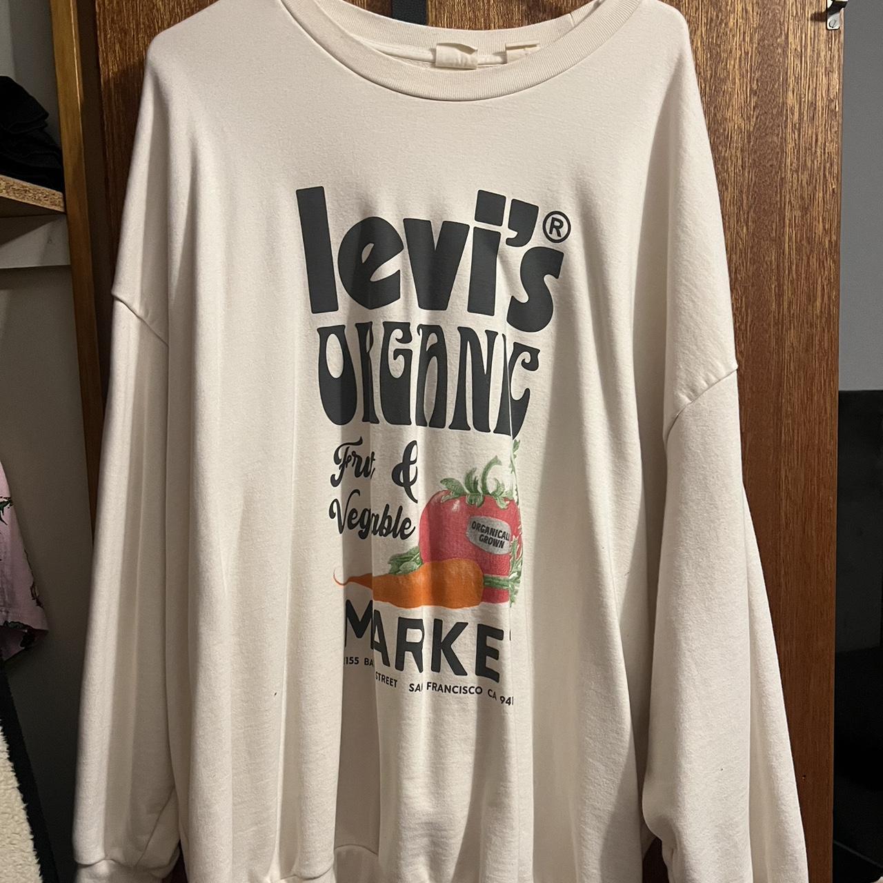 Levis Graphic Prism Crew in Crew Stay Fresh Organic... - Depop