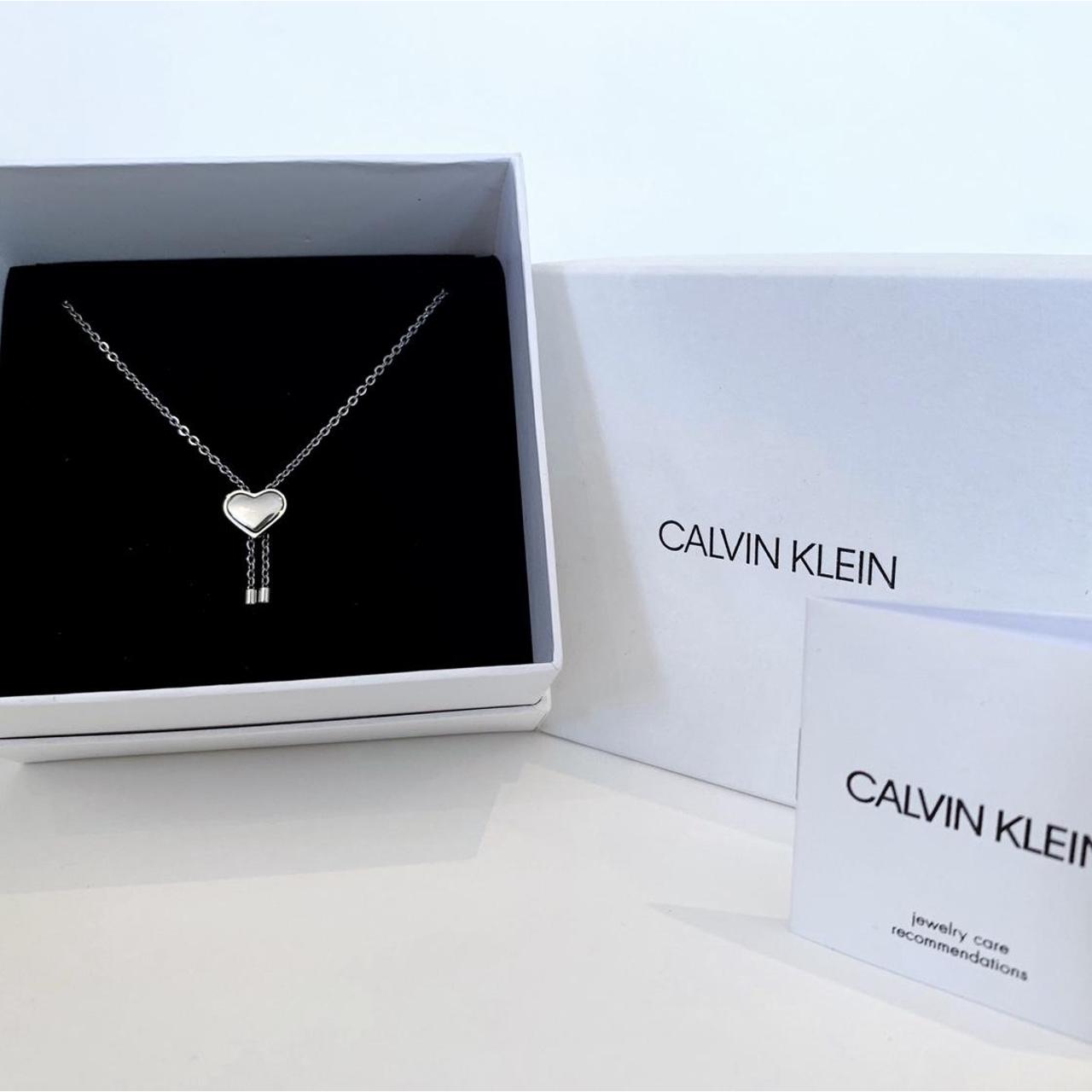Calvin Klein stainless steel heart necklace... - Depop
