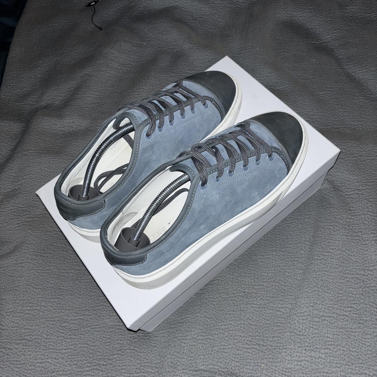 Arne Leather Toe Cap Trainer Worn twice Size 8 Box... - Depop