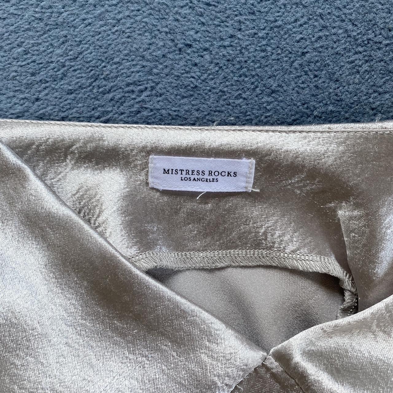 Mistress Rocks silver slit maxi dress Gorgeous... - Depop