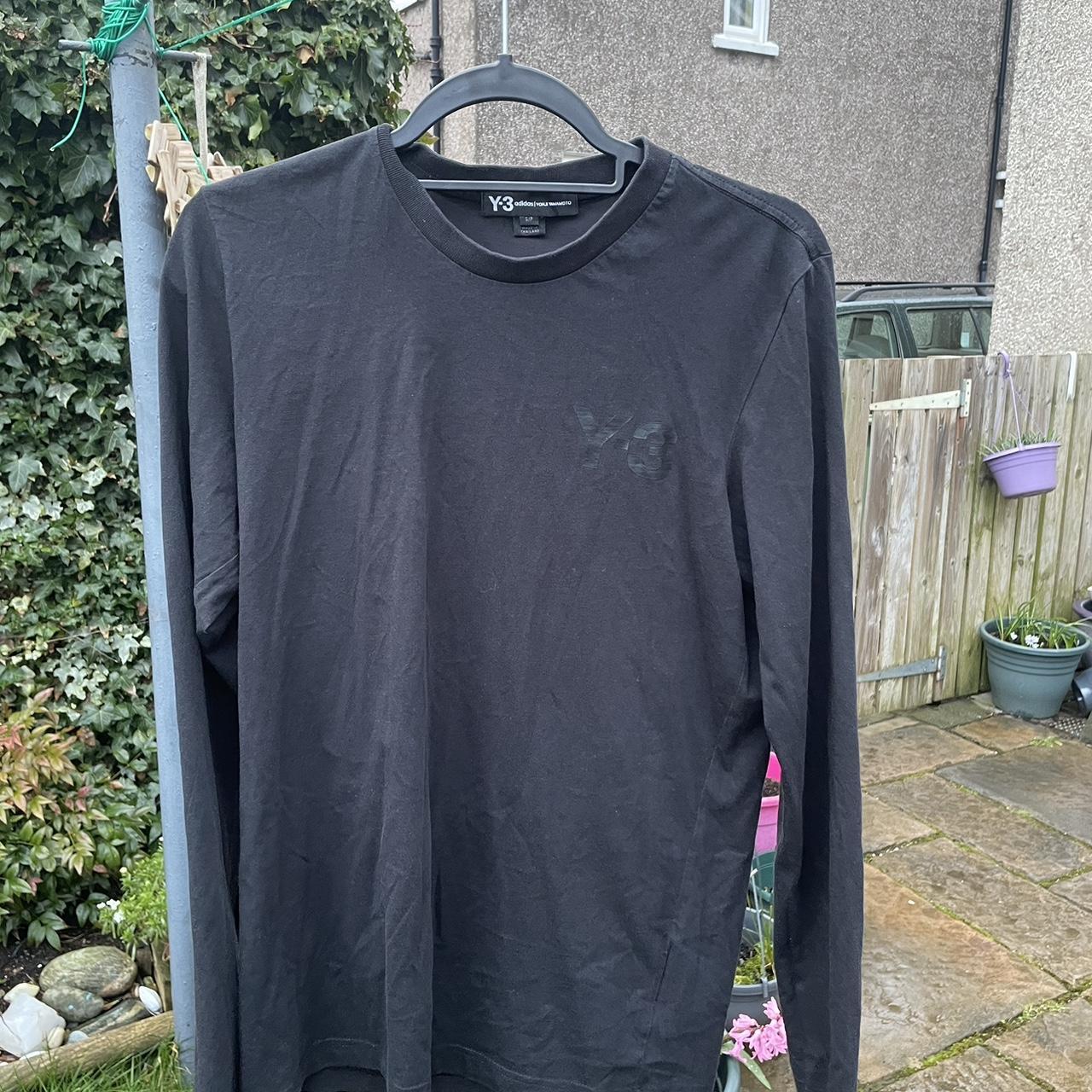 Y3 Yohji Yamamoto Long Sleeve T Shirt/Tee in... - Depop