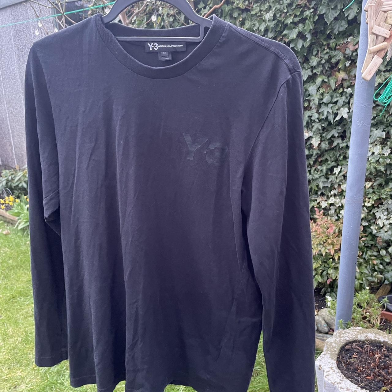 Y3 Yohji Yamamoto Long Sleeve T Shirt/Tee in... - Depop