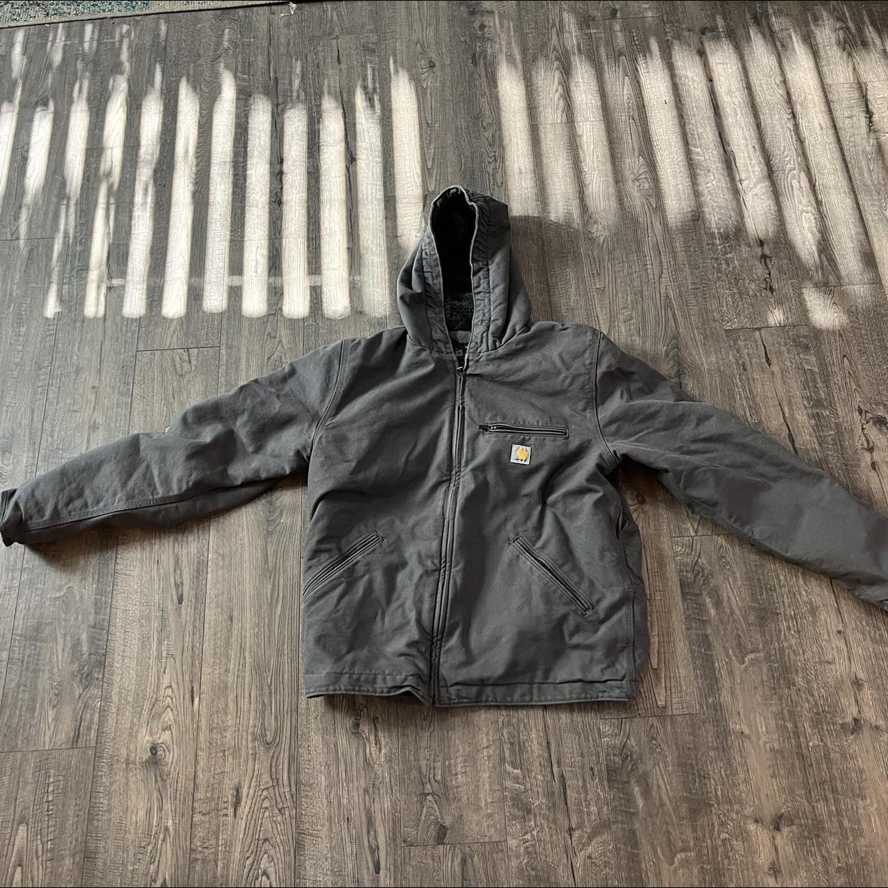 Carhartt Men's Grey Jacket | Depop