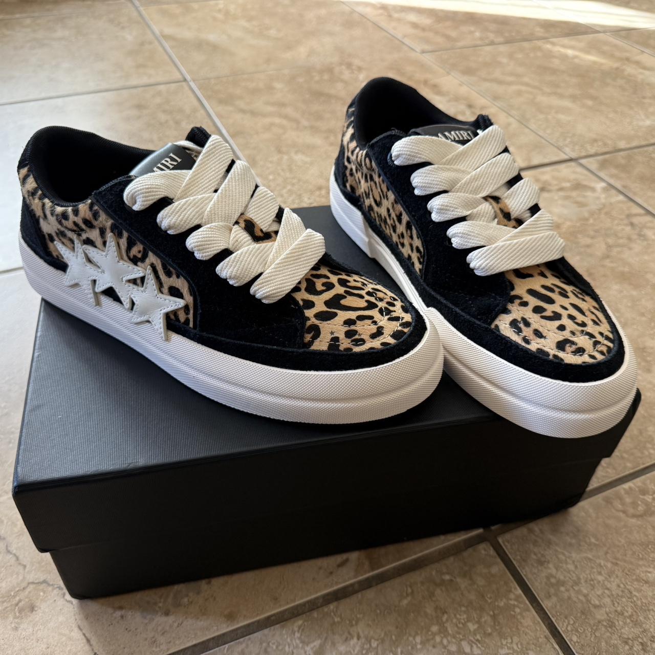 AMIRI LEOPARD SUNSET SKATE LOW AUTUMN-WINTER 2024... | Depop