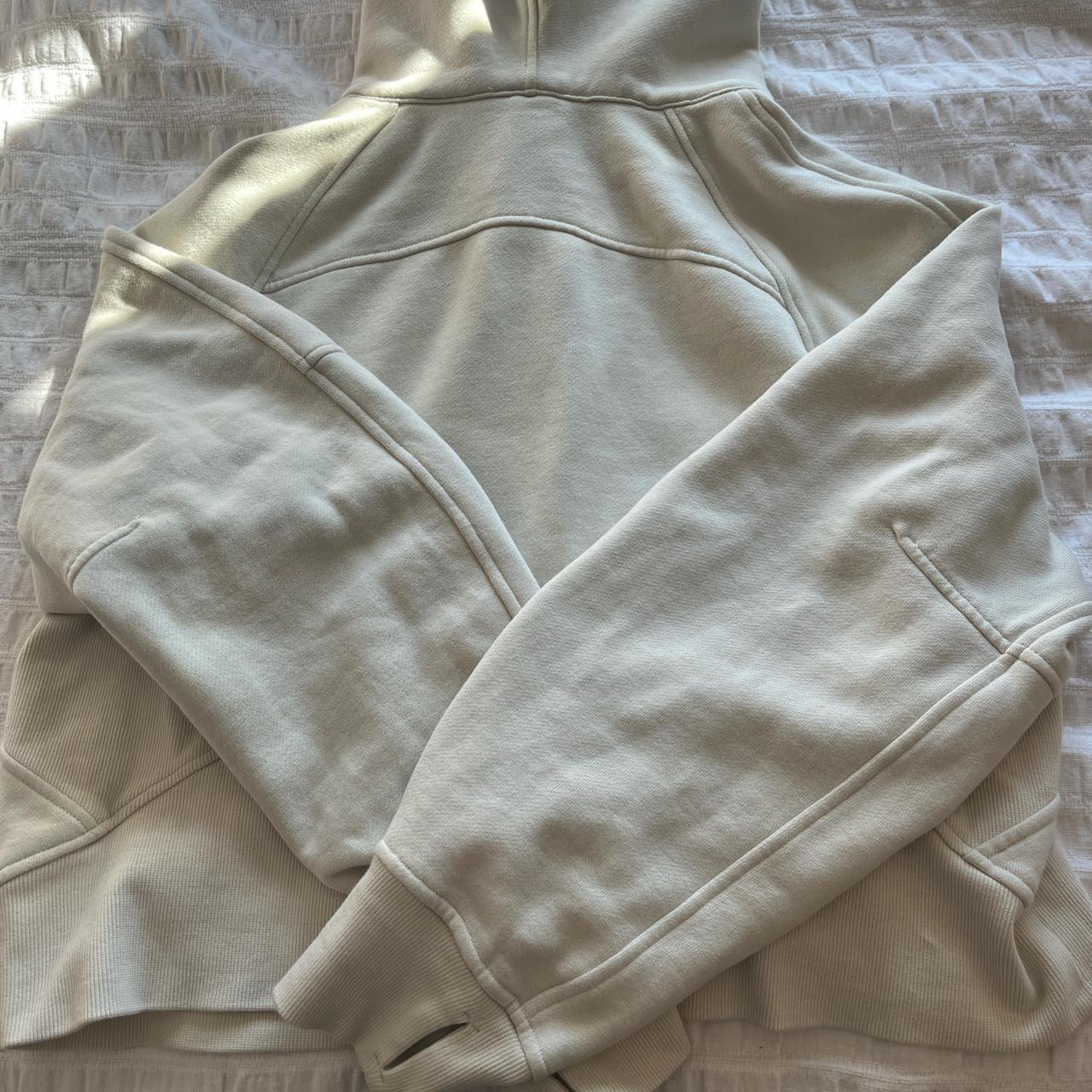 Bone colored quarter zip lululemon scuba | Depop