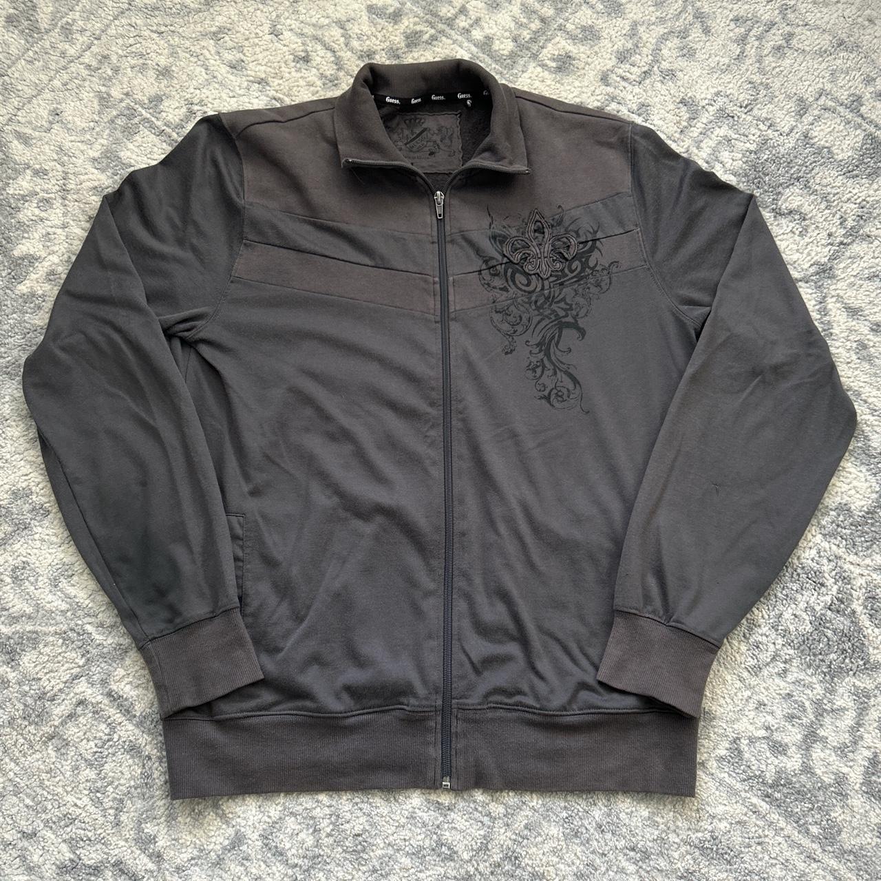 Guess Men's Black and Grey Jacket | Depop