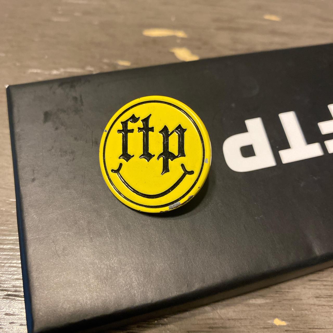 FTP Smiley Pin (Comes with original Pin bag) Super... - Depop
