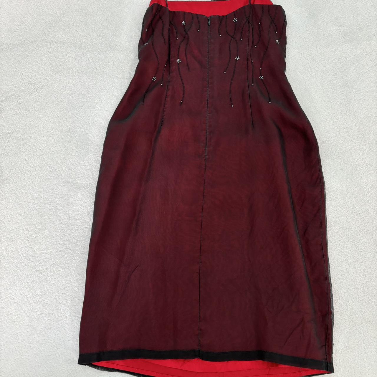 Laundry by Shelli segal size 4 Cute burgundy dress... - Depop