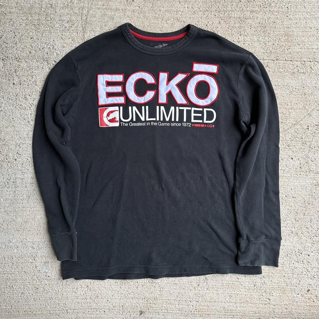 Y2K Ecko Unlimited Thermal Size L 23x26 - Depop