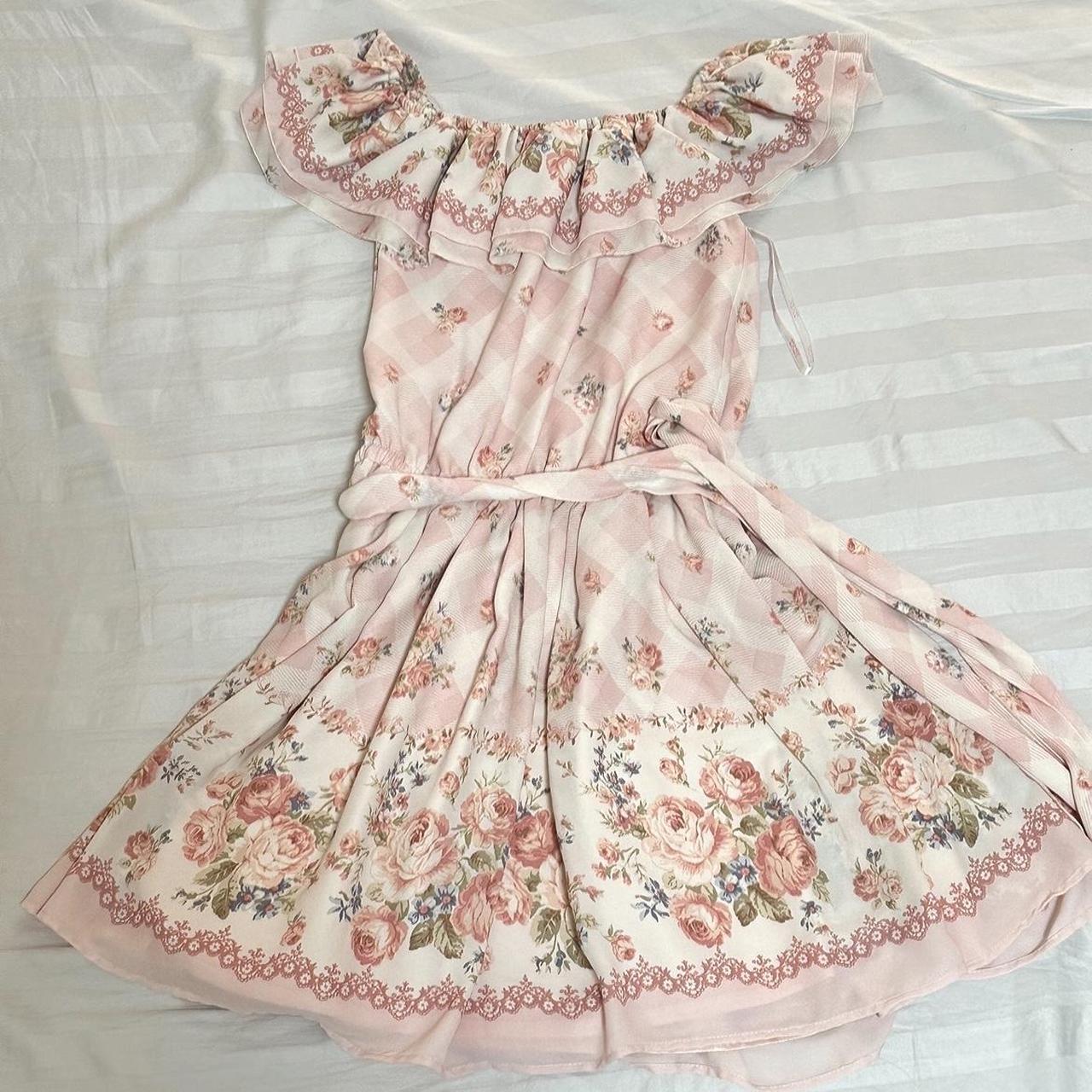 Liz Lisa Floral Shoulder Dress #lizlisa #floral... - Depop