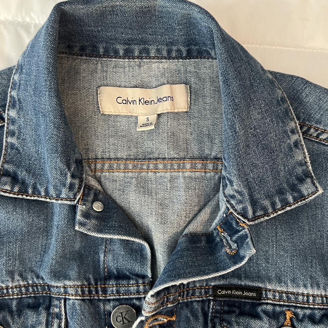 Calvin Klein Denim Jacket Men’s size Small! ... - Depop