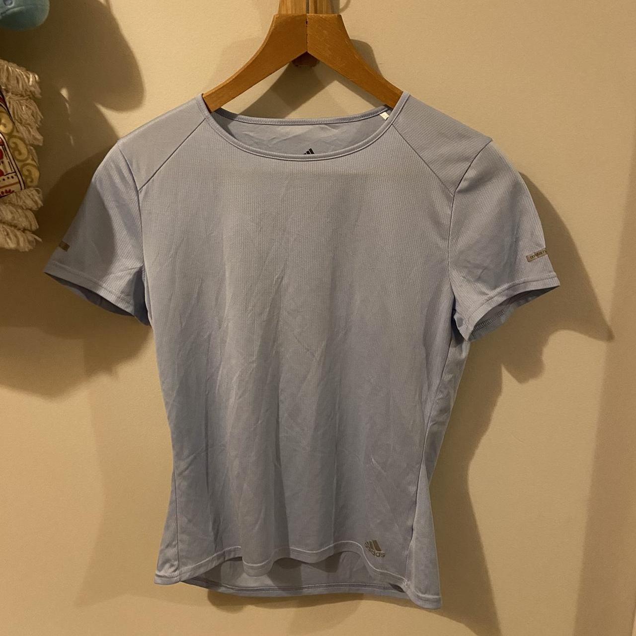 Adidas - Light Blue Running Shirt - Size S Worn once! - Depop