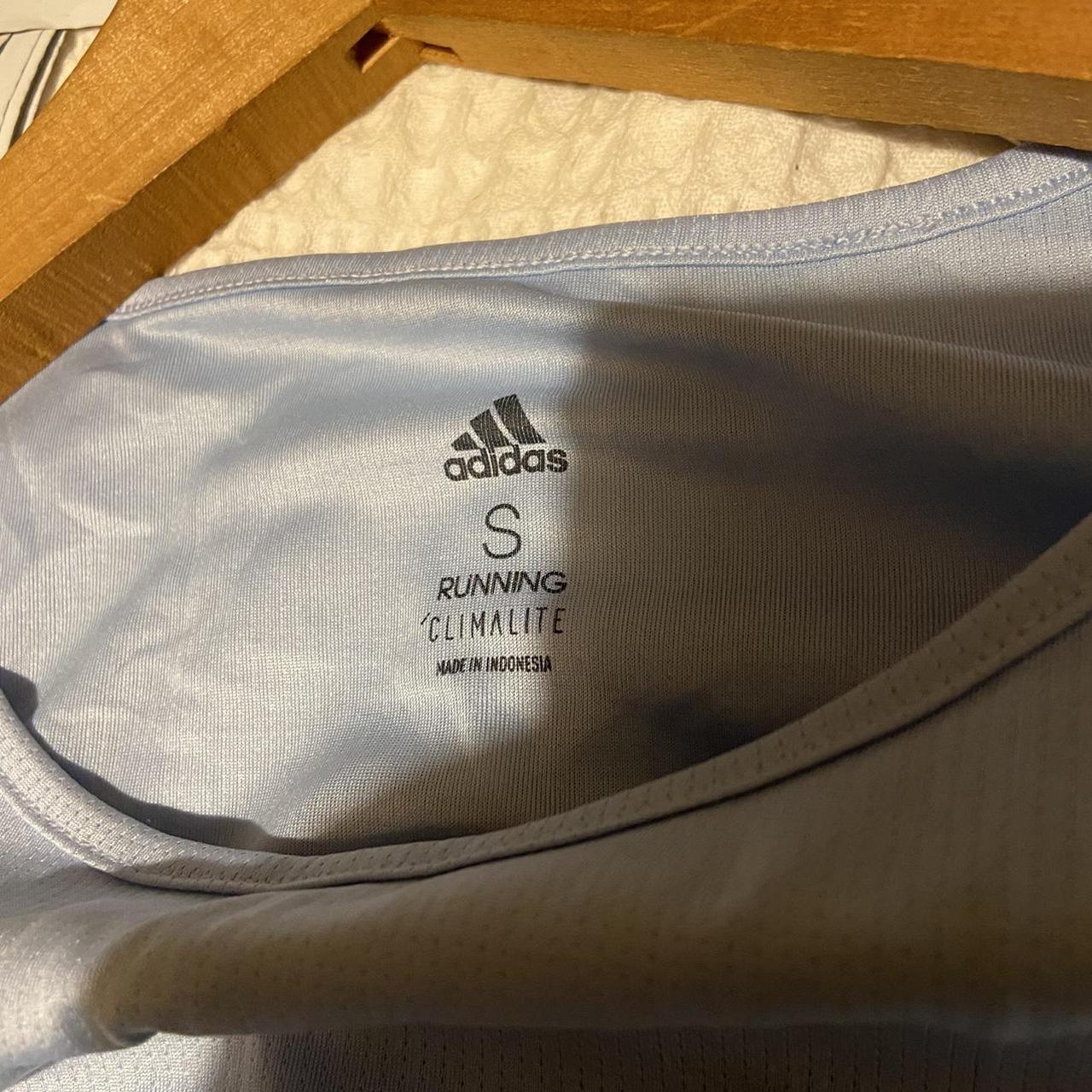 Adidas - Light Blue Running Shirt - Size S Worn once! - Depop