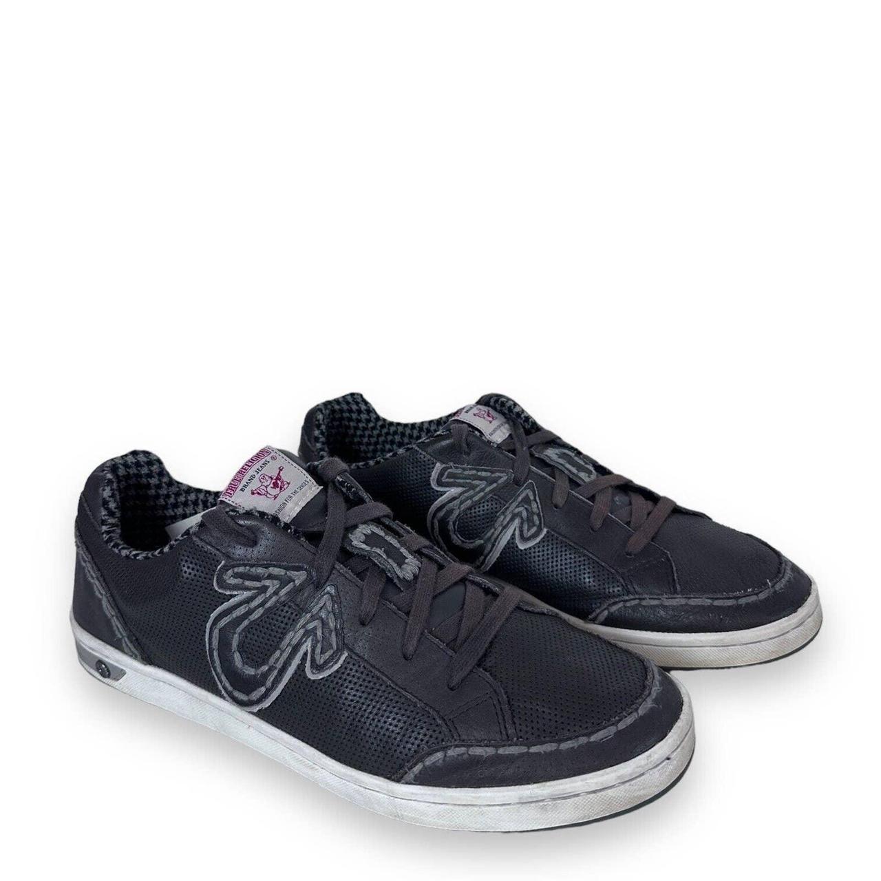 True Religion Tennis Shoes Sneaker Flats Grey... - Depop