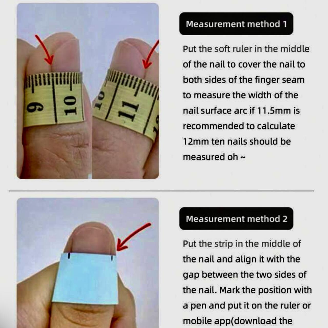 Cherry Blossom Press-On Nails – Size M, Shimmery... | Depop