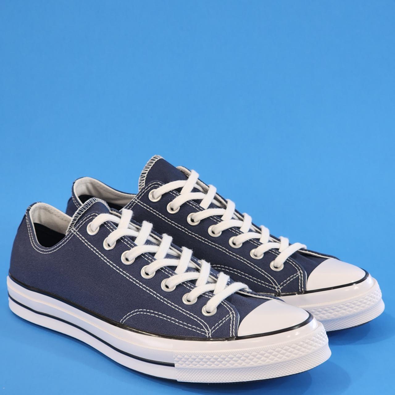 Converse Men's Blue Trainers | Depop