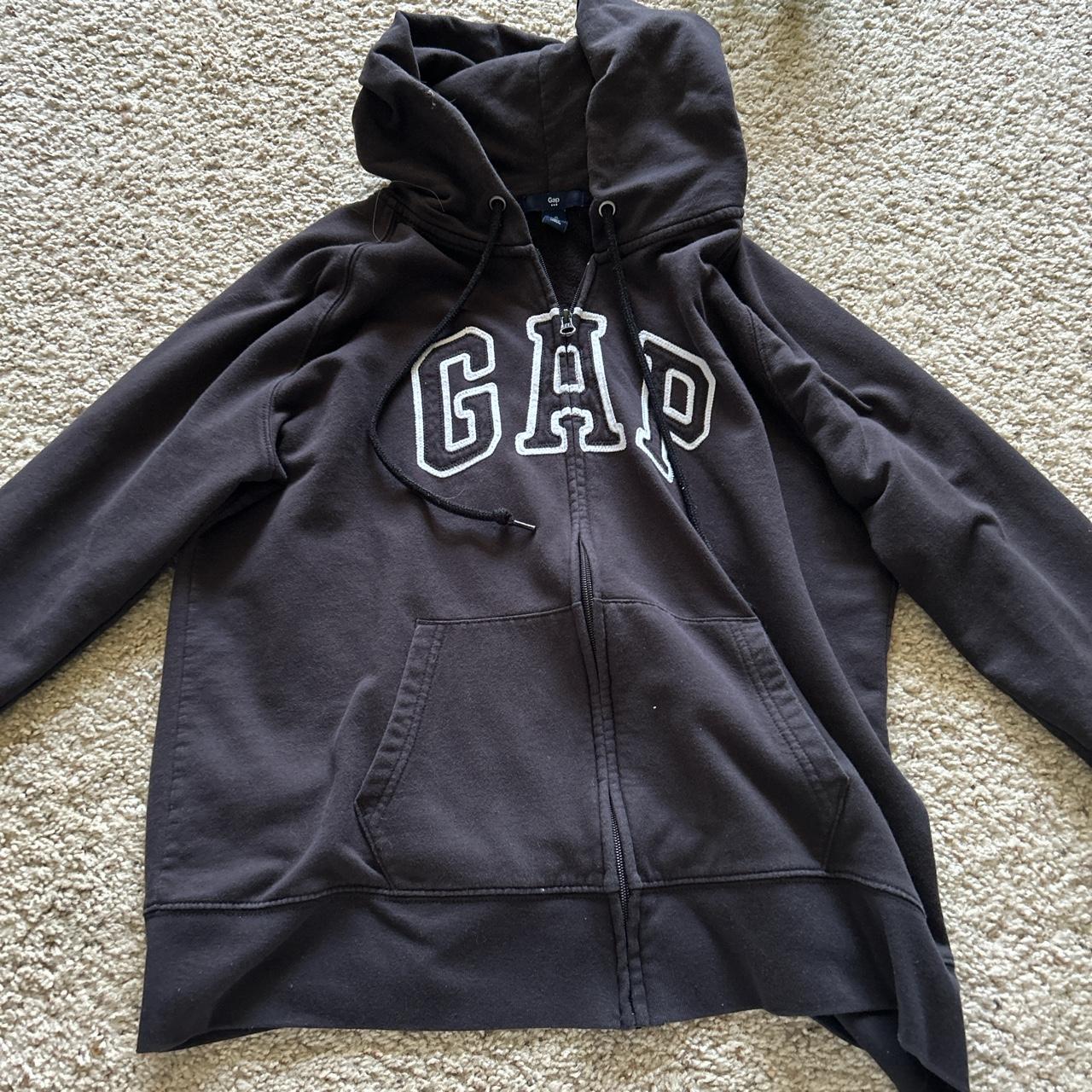 Gap Women's Black and White Jacket | Depop