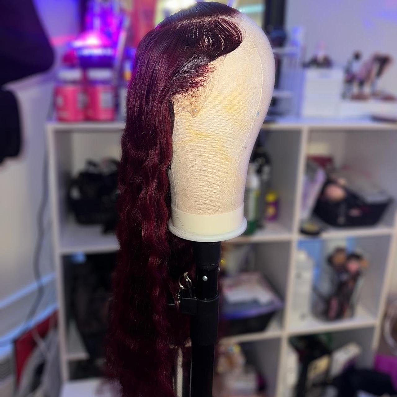 28” 13x6 Bodywave Side part+ Middle Part pre-Crimped... - Depop