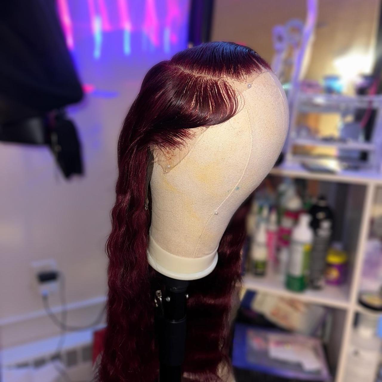 28” 13x6 Bodywave Side part+ Middle Part pre-Crimped... - Depop