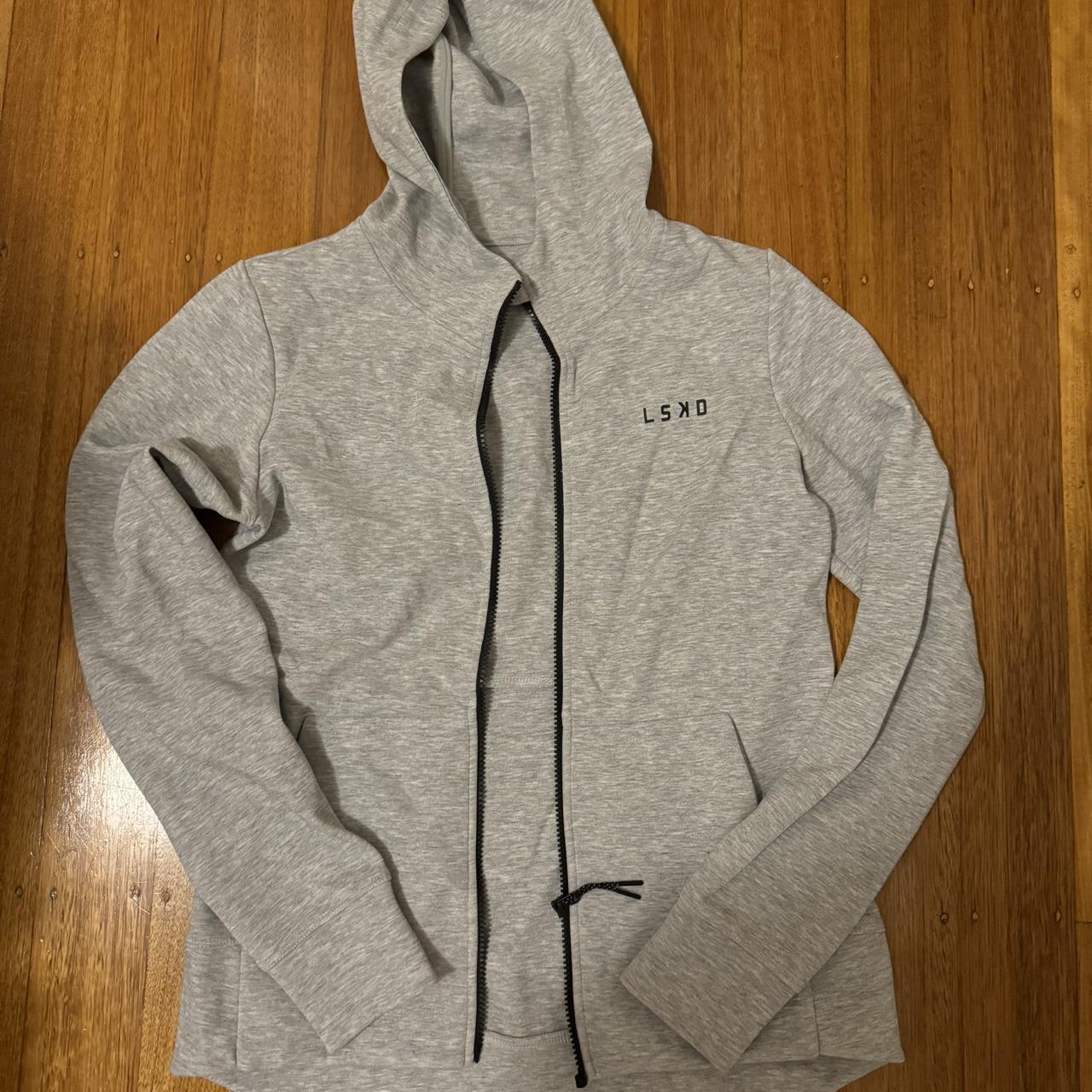 LSKD zip hoody, scuba like material. Size M - Depop
