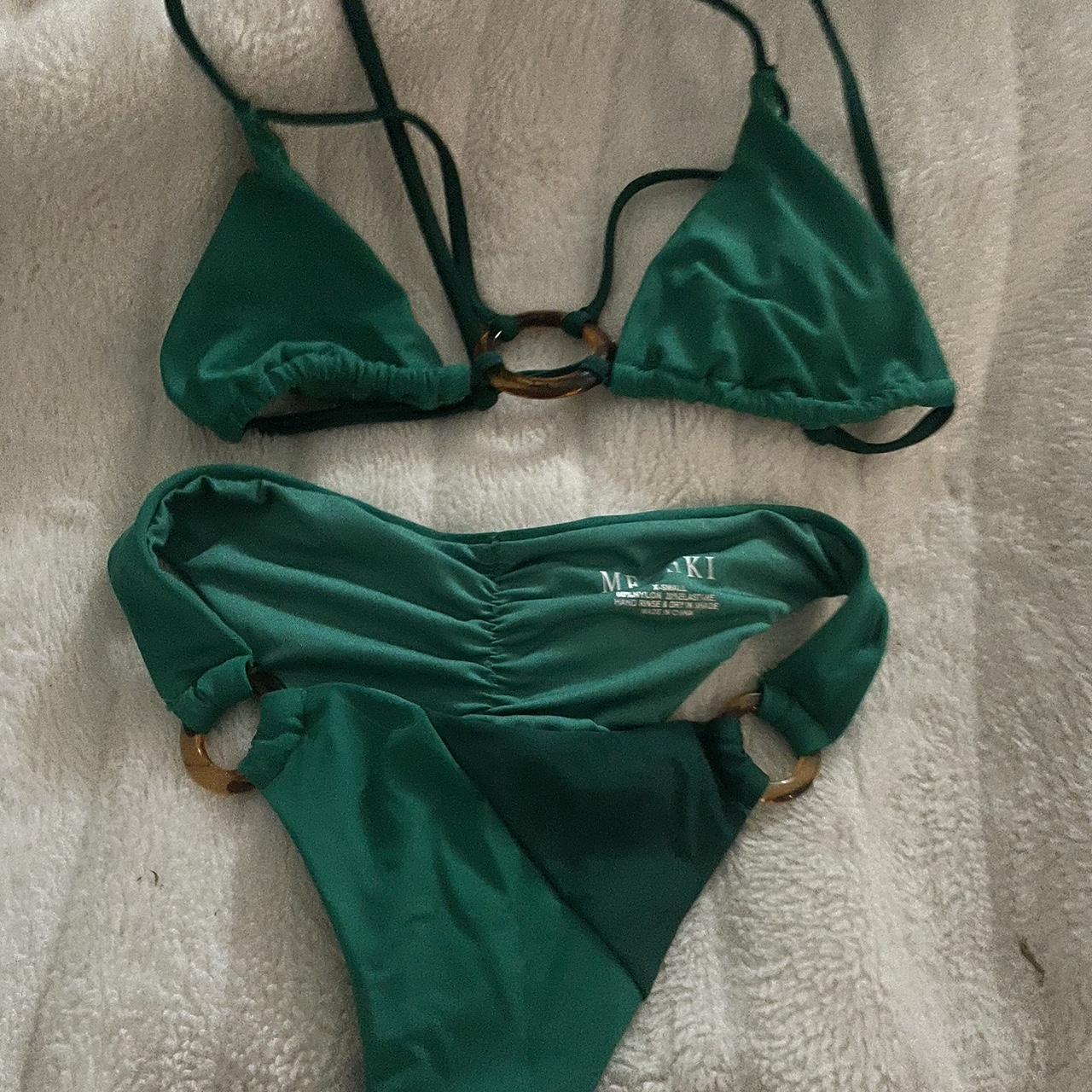 Meshki Women's Green Bikinis-and-tankini-sets | Depop