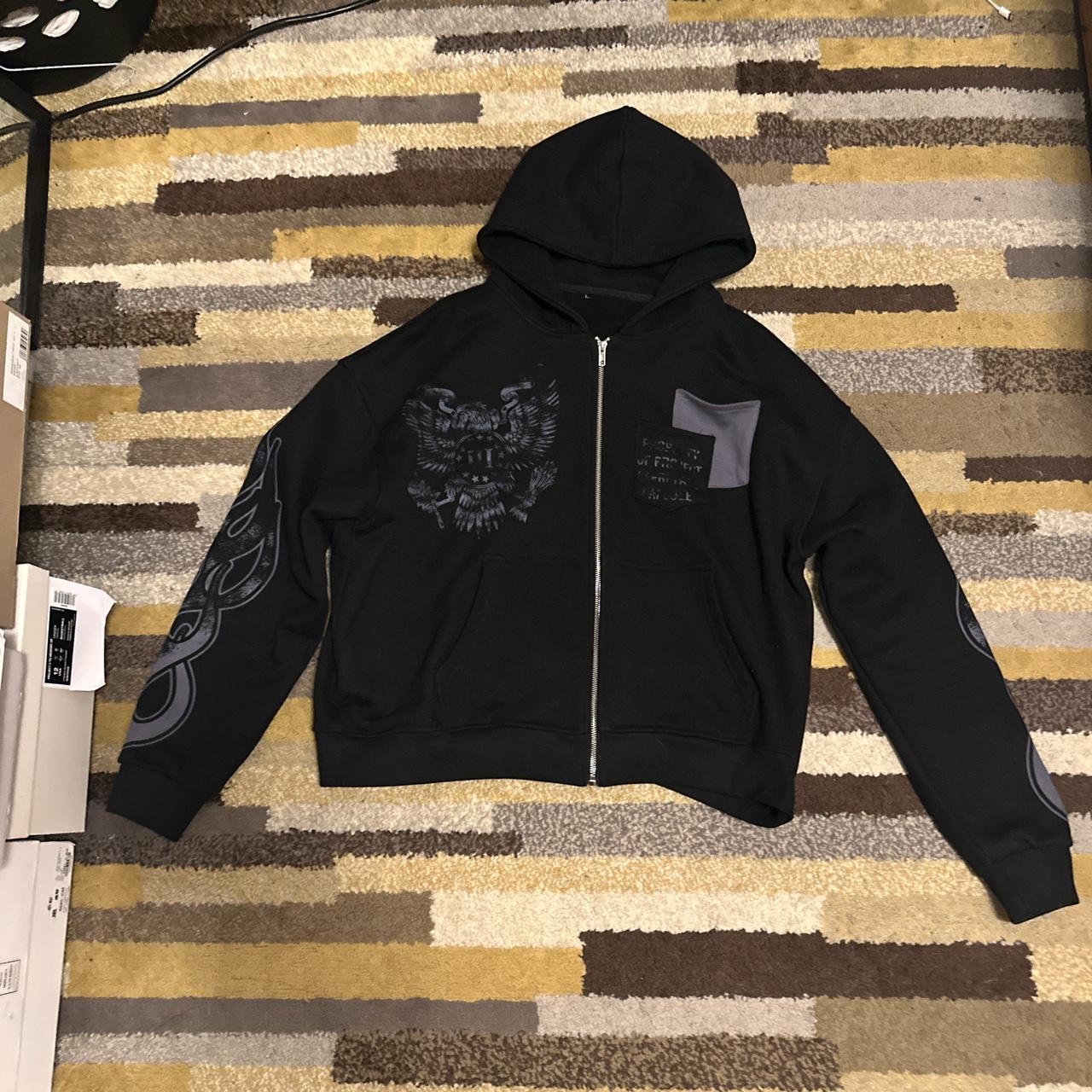 project capri eagle zip up high quality + never... - Depop