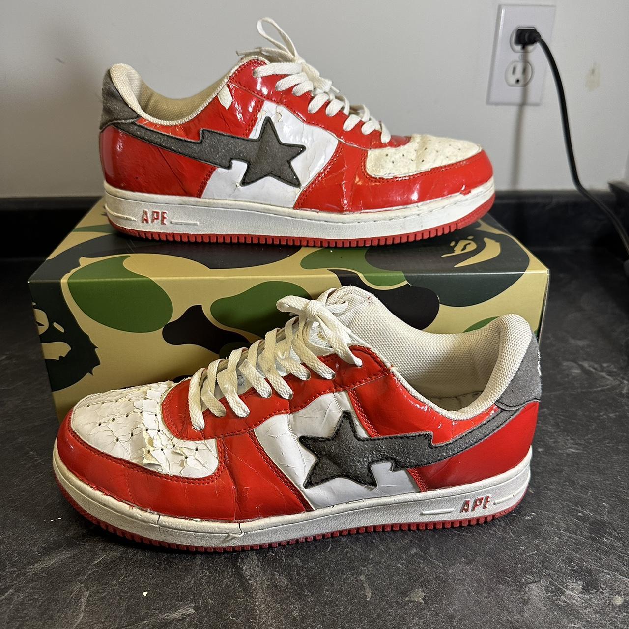 A Bathing Ape Chicago Bapesta Very beat pair of... - Depop