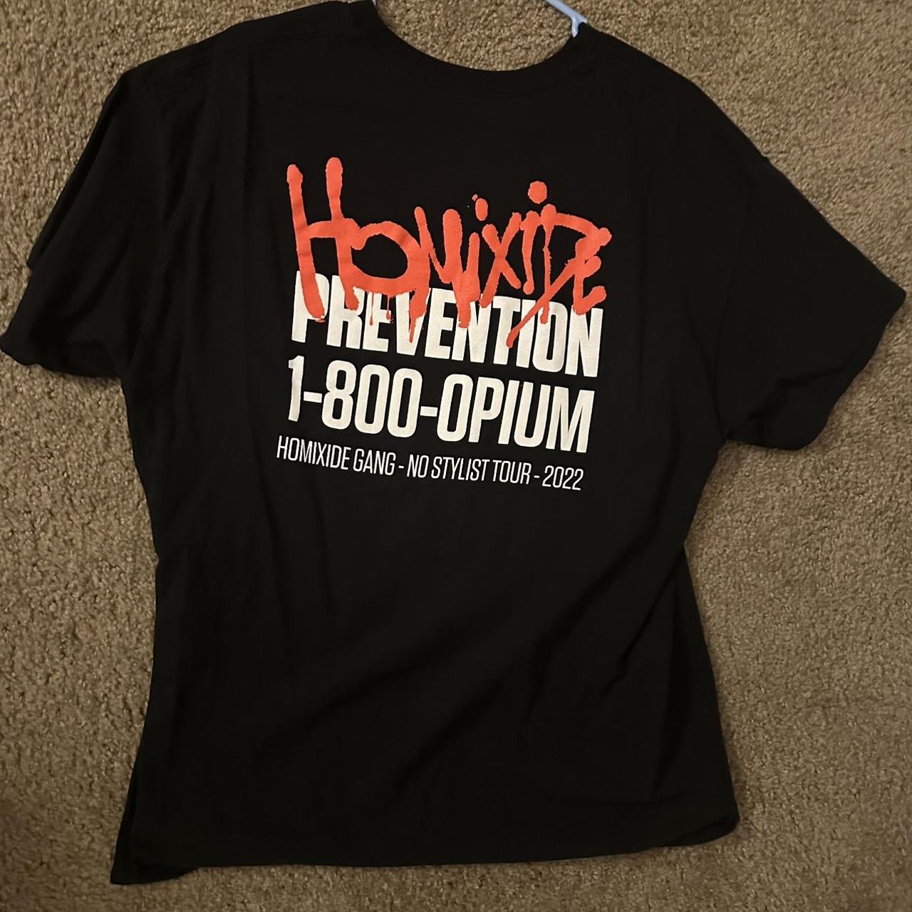 authentic homixide gang no stylist tour merch size... | Depop