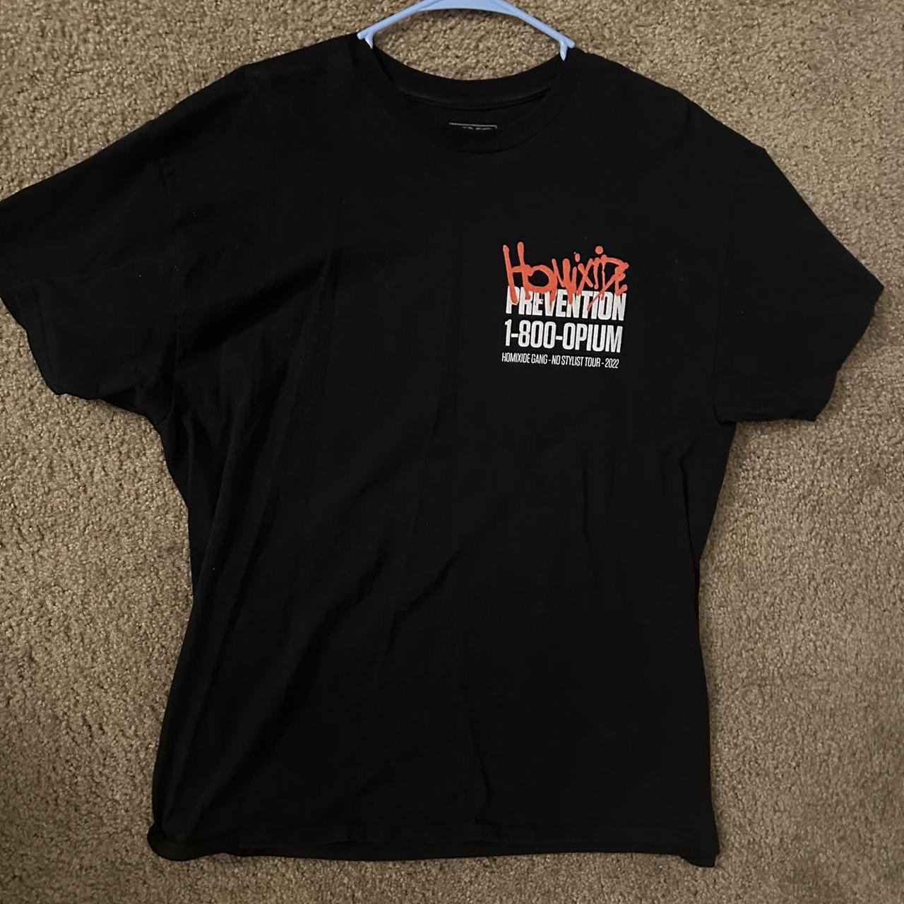 authentic homixide gang no stylist tour merch size... | Depop