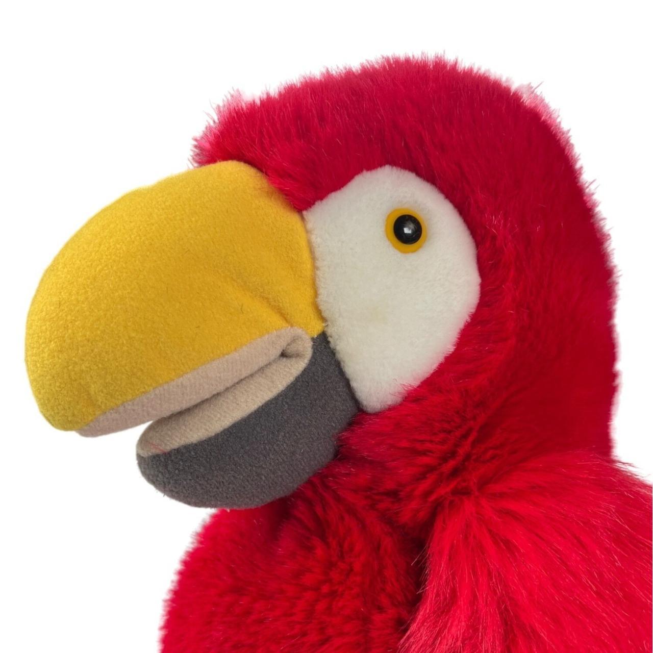Vintage Dakin Macaw Parrot hand puppet dated... - Depop