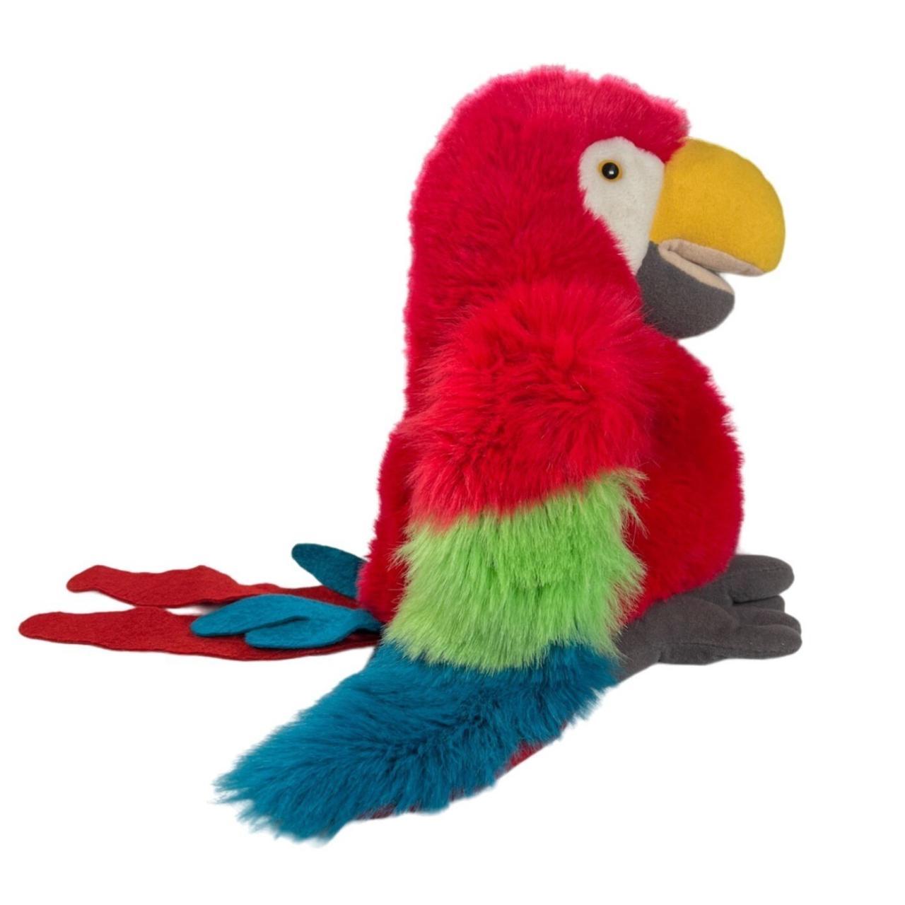 Vintage Dakin Macaw Parrot hand puppet dated... - Depop