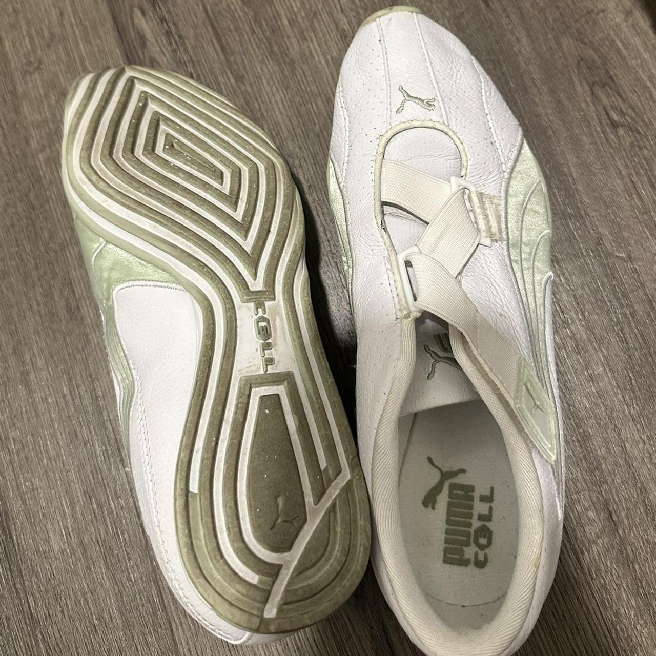 2000s PUMA CELL White & Green Ballet Sneakers 💚... - Depop