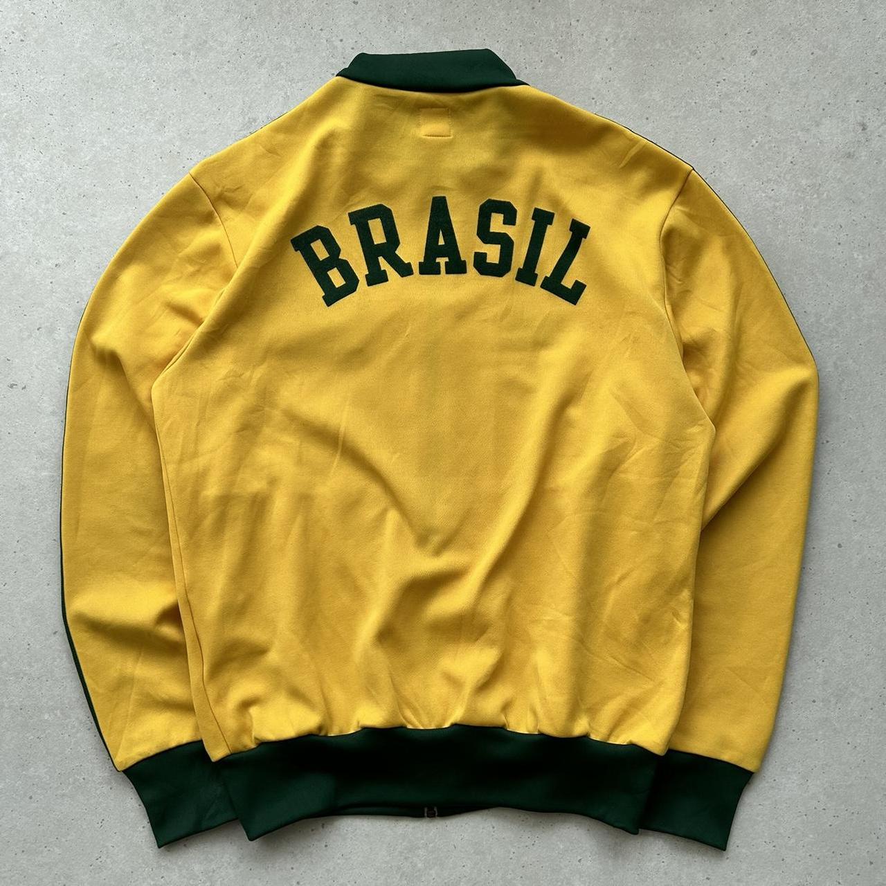 SOLD beautiful adidas brazil track jacket zip... - Depop