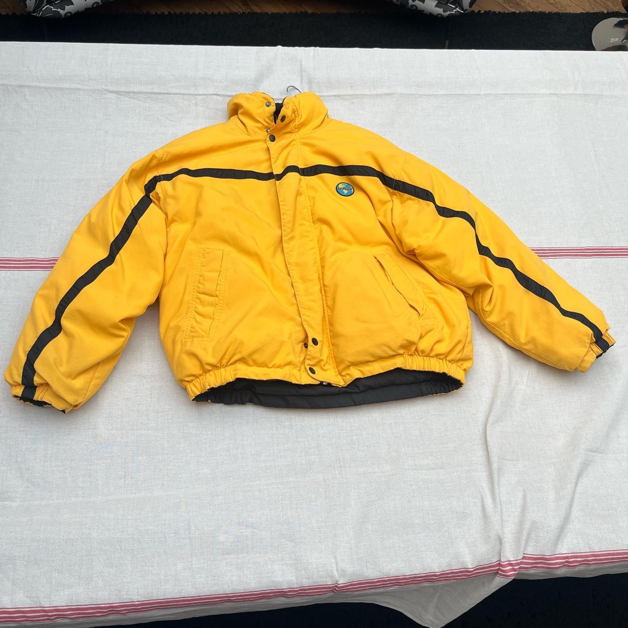 UNIF Women's Yellow and Black Jacket | Depop