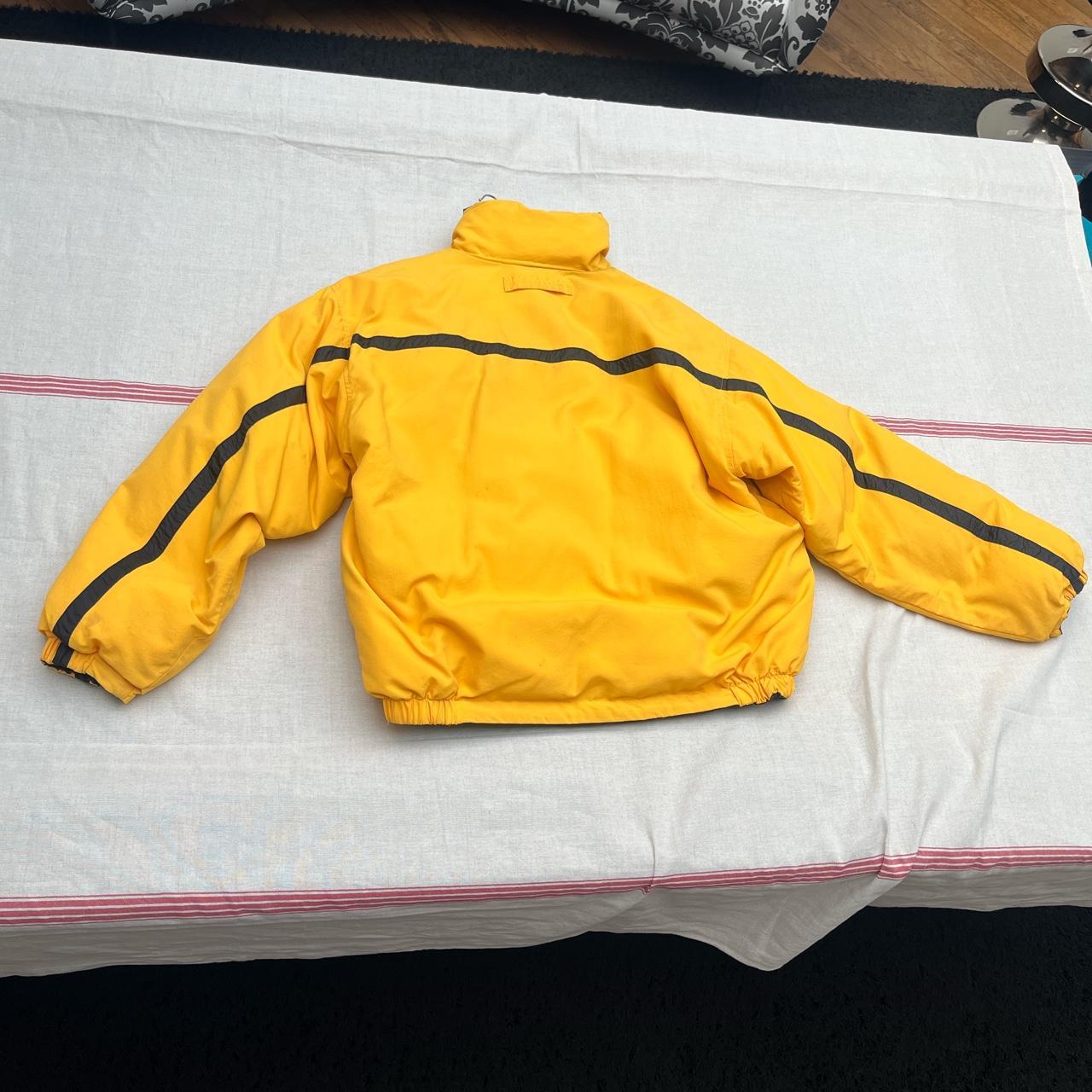 UNIF Women's Yellow and Black Jacket | Depop