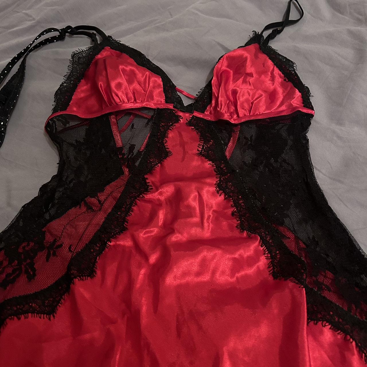 Ann Summers Women's Red and Black Nightwear | Depop