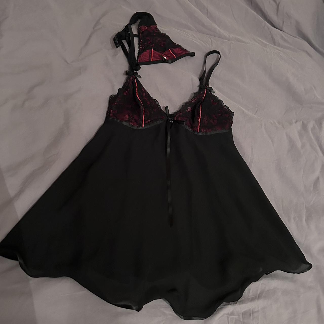 Ann Summers Women's Black and Red Nightwear | Depop