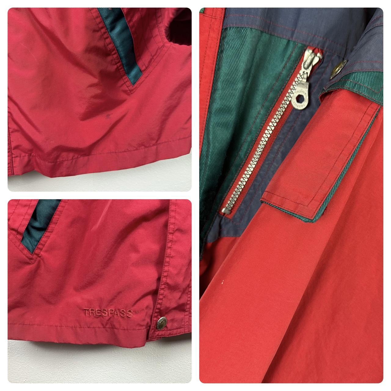 Vintage Trespass Block Colour Rain Jacket... - Depop