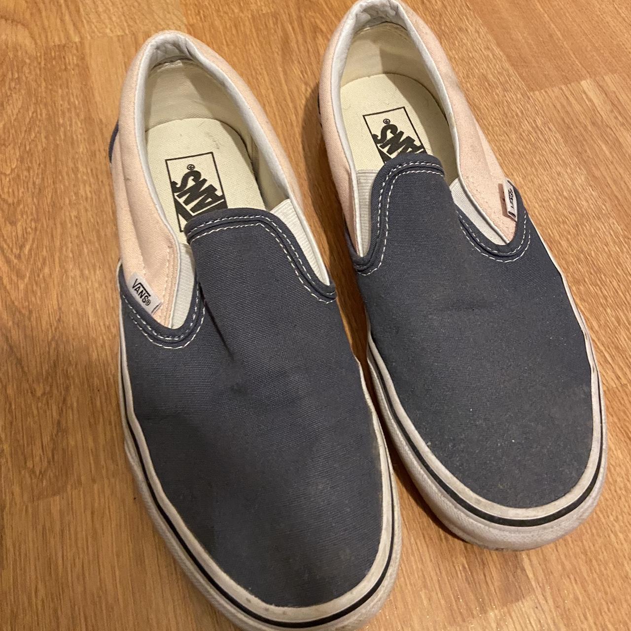 Slip on vans • Size 6 • So much wear left in them... - Depop