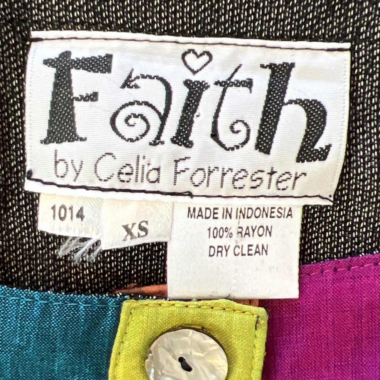 FAITH by Celia Forrester sz XS Long Vintage Y2K... - Depop