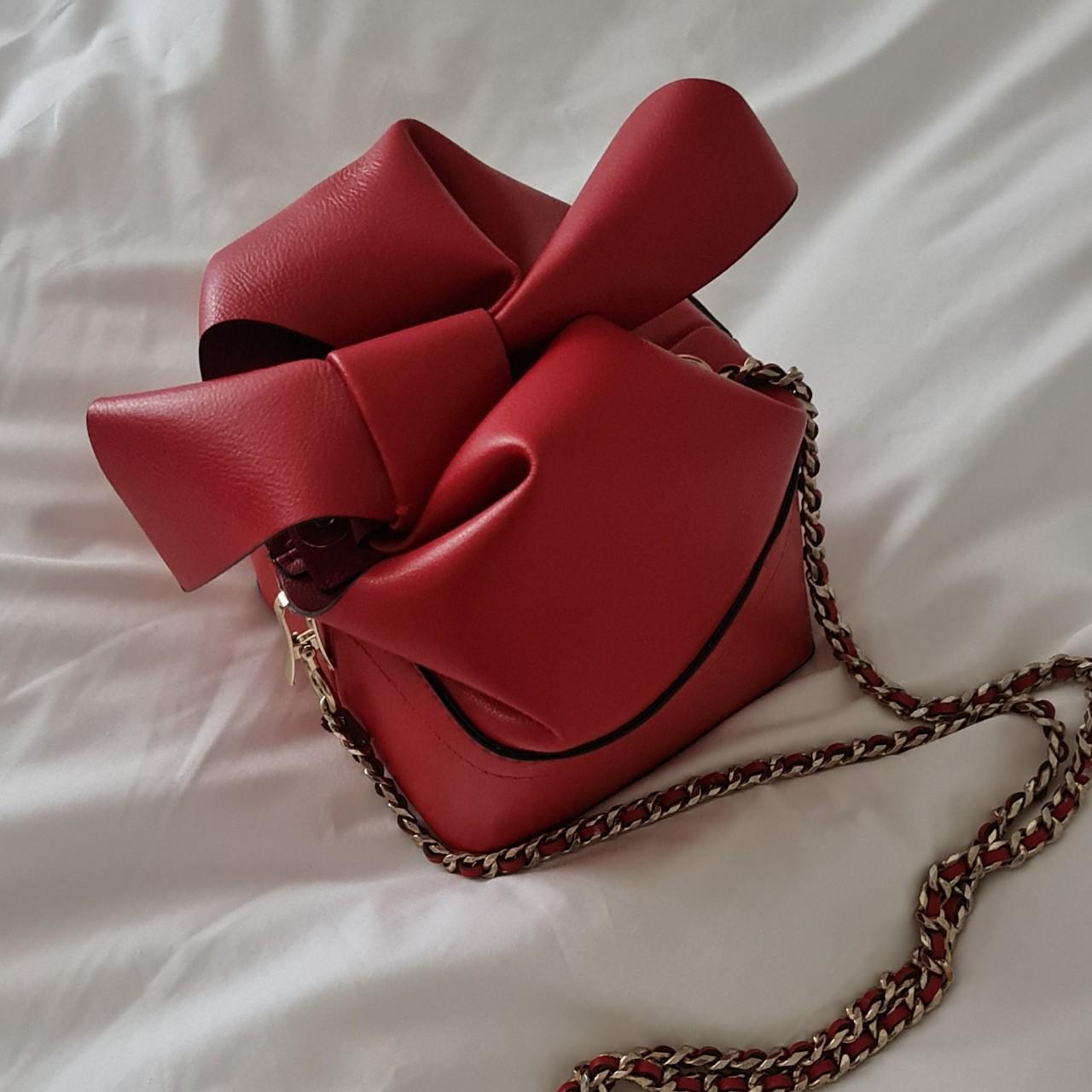 Zara Red Bow Bag #bow #zara - Depop