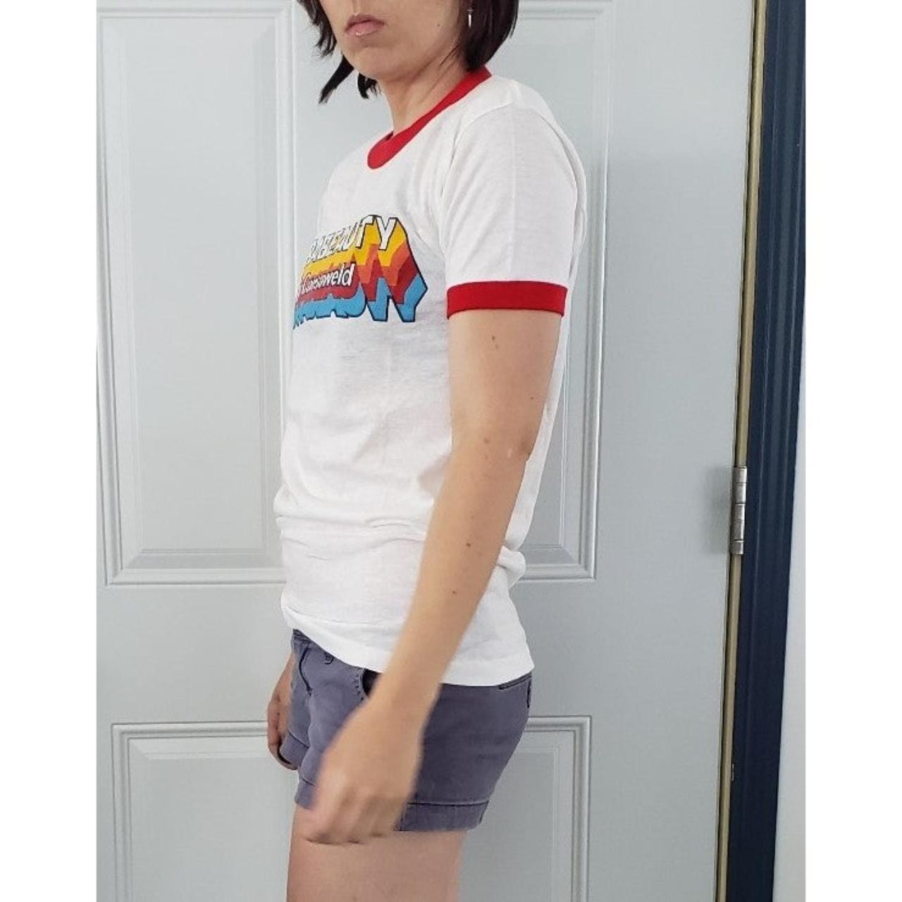 80s Ringer Tee This cool tee has been lightly worn... - Depop